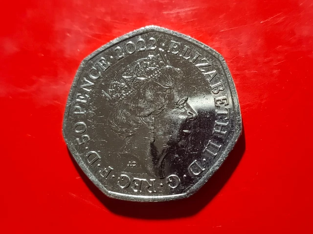 2022 70TH ANNIVERSARY Queen's Platinum Jubilee 50 Pence 50p Circulated ...