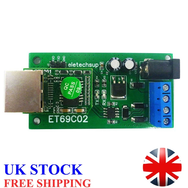 RS485 TO ETHERNET TCP/IP Converter MQTT Modbus RTU Module Without Rails/W Rail £19.89 - PicClick UK