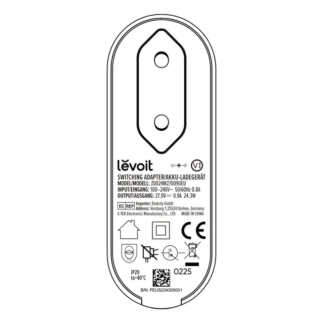 ORIGINAL ADAPTER FÜR den LVAC 200 Max Akku Staubsauger Feuerfester ...