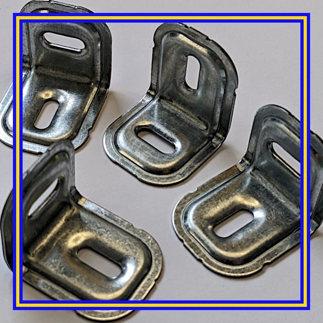 102720 X 4 IKEA Metal Cabinet Fixing / Securing Bracket to Fix to Wall ...