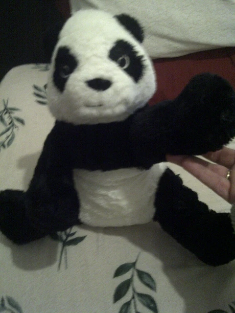 IKEA &KRAMIG& PANDA Bear Plush Soft Toy Teddy 12” Long £4.50 - PicClick UK