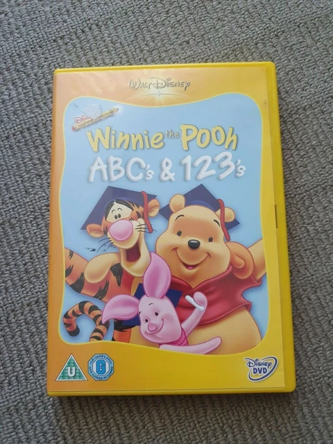 WINNIE THE POOH - ABC's and 123's - DVD - PAL Region 2 Kids Children's ...