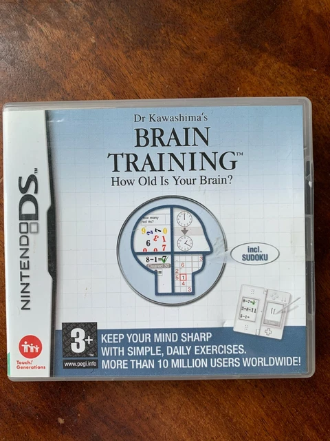 BRAIN TRAINING NINTENDO DS Jeu Dr Kawashima's How Vieux Est Votre Brain ...