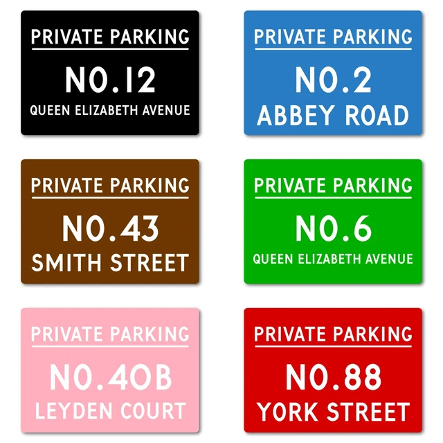 PERSONALISED PRIVATE NO Parking Sign. Metal. Driveway Garage Keep Clear ...