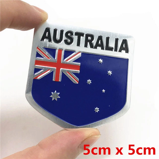 1X CAR STICKER Metal 3D Australia Flag Logo Sticker Emblem Badge Decal ...