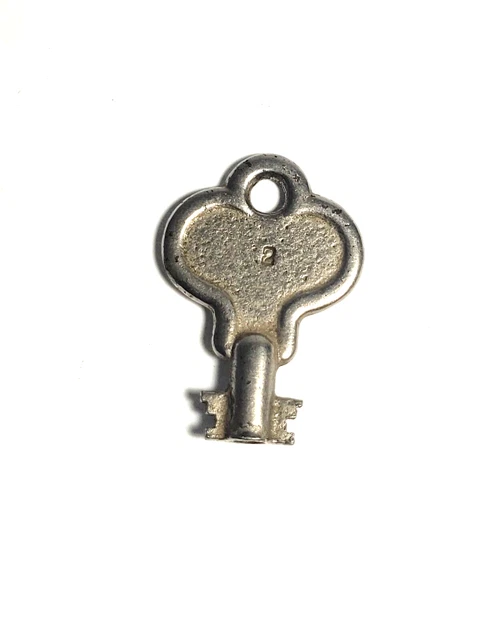 VINTAGE CORBIN NO 2 Antique Iron Hollow Barrel Skeleton Key Double Bit ...