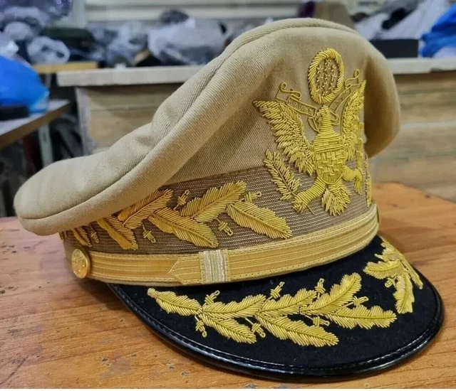 US ARMY PEAK Cap General Douglas Macarthur's Uniform Military Hat made ...