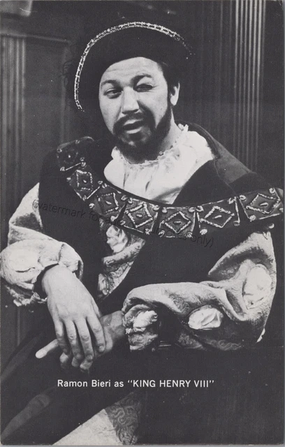 SAN DIEGO/OLD GLOBE Theatre/Ramon Bieri as Henry VIII 1965 Shakespeare ...