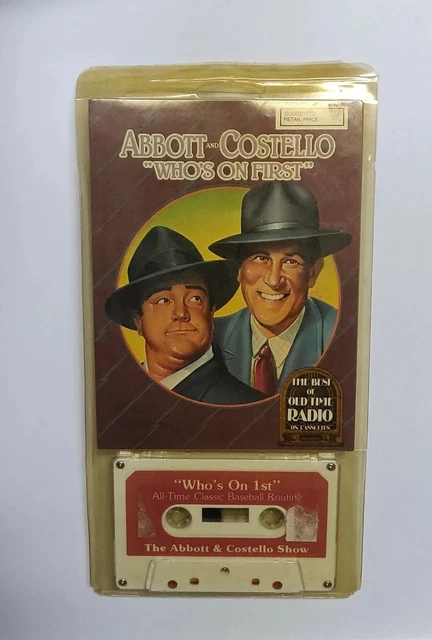 SEALED ABBOTT & COSTELLO Who's On First CASETTE TAPE Vintage 1979 1st ...
