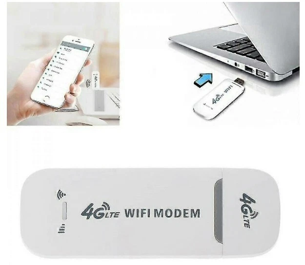 UNLOCKED LTE 4G USB Modem with WiFi Hotspot Sim Card Slot-Mobile ...
