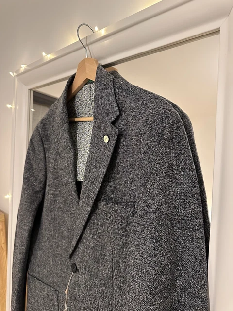 FISK OF OSLO Retro Slim Fit Cotton Corduroy Suit Blazer Sports Jacket ...