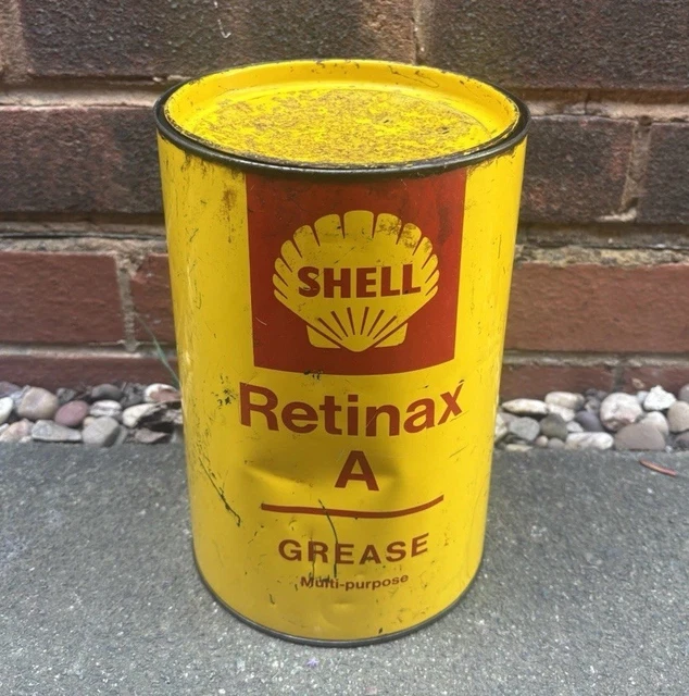 SHELL RETINAX A Vintage Grease (Half Full) £10.00 - PicClick UK