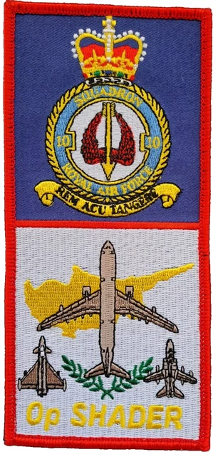 NO. 10 SQUADRON Operation Shader FACS RAF Embroidered Patch £20.50 ...