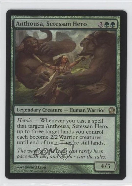2013 MAGIC: THE Gathering - Theros Foil Anthousa Setessan Hero #149 0o3 ...