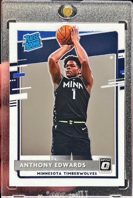 2020-21 PANINI OPTIC Anthony Edwards Rated Rookie Basketball Card #151 ...