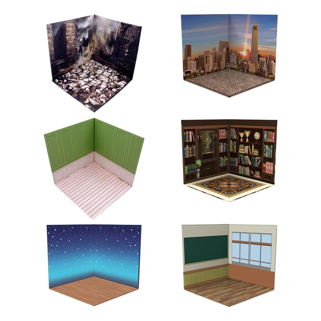 1/12 SCALE BACKDROP Scene Model Background Diorama Background Board ...
