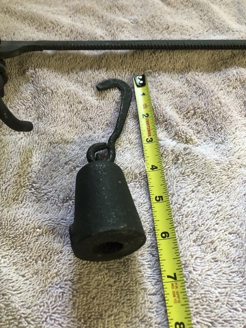 VINTAGE COTTON TOBACCO Scale Hanging Balance Beam Farm Tool 32” L With ...