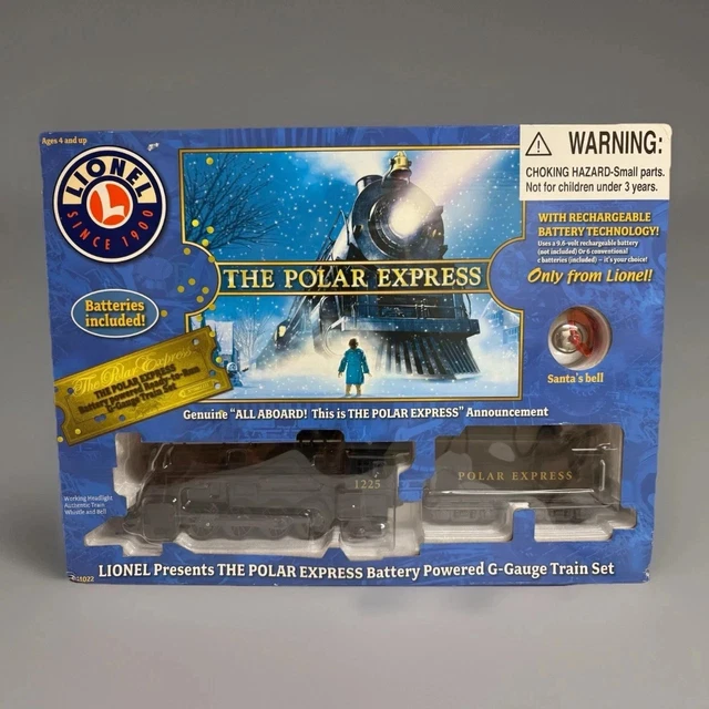 POLAR EXPRESS TRAIN Set Lionel G Gauge battery operated remote control ...