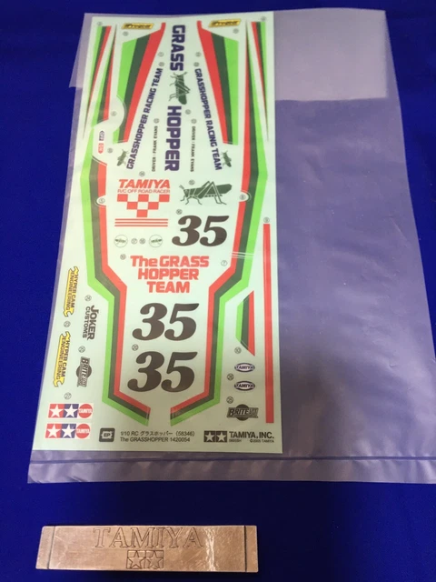 TAMIYA NOT VINTAGE Grasshopper Decals Stickers Sheet Rc Car Spares New ...