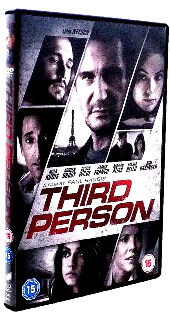 THIRD PERSON DVD (2014) R2 Liam Neeson, Mila Kunis, Adrien Brody ...