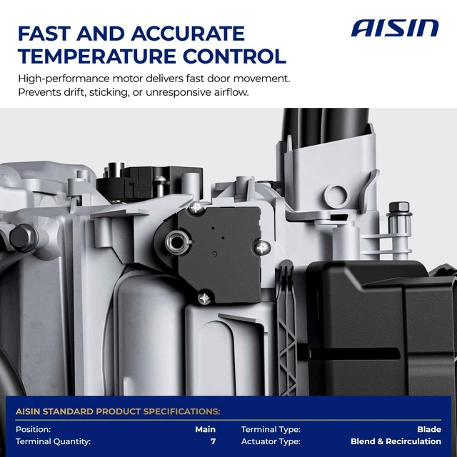 AISIN MAIN HVAC Blend Door Actuator Recirculation for Toyota Tundra ...