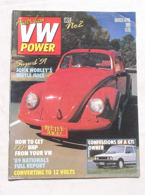 AUSTRALIAN VW POWER No2 Magazine Volkswagen Beetle Hebmuller Golf Wagon ...