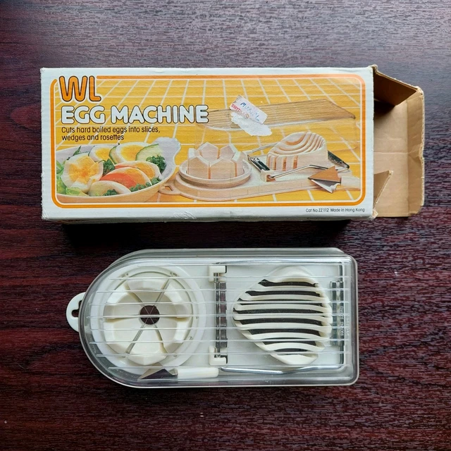 RETRO USEFUL WL Egg Machine Egg Slicing Mandolin Machine Vintage Boxed ...