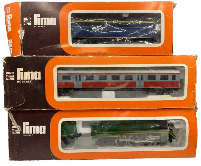 RARE LIMA LOCOMOTIVE HO Scale Set of 3 3015L 9147 8043 Boxed Italy $254 ...