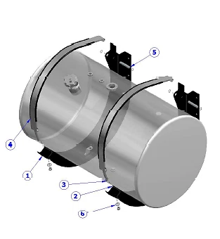 TRP BRAND FUEL tank, polished aluminium right hand position round ...