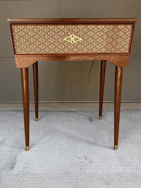 STUNNING ICONIC 1960S Singer Sewing Machine Cabinet for 411g 401A 414g ...