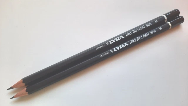 LYRA REMBRANDT ART Design Drawing Pencil, 4H Lead, 2 x Pencil Art ...