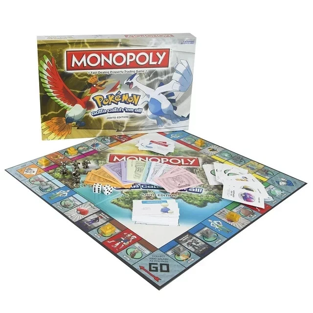 POKEMON MONOPOLY BOARD Game Johto Edition Brand New £35.15 - PicClick UK