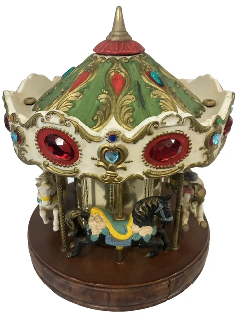 WACO MELODY N Motion CAROUSEL Porcelain Bisque MUSICAL Over TheWaves ...