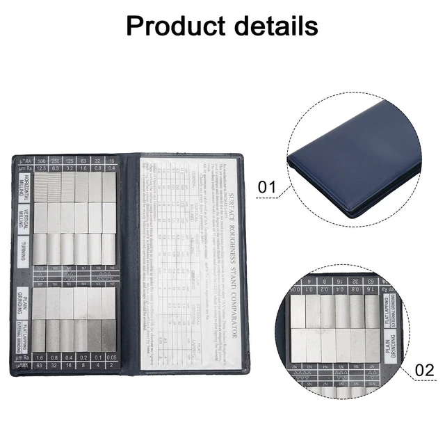 SURFACE ROUGHNESS COMPARISON/SAMPLE Block Ra0.05-12.5mm Roughness ...