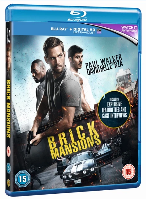 BRICK MANSIONS (BLU-RAY) David Belle Kwasi Songui Robert Maillet Ayisha ...