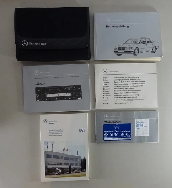MANUAL DE INSTRUCCIONES + Manual Mercedes-Benz W124 MOPF2 E200-500 ...