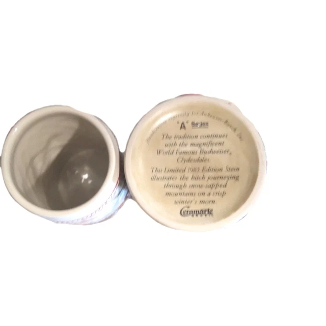 2 BUDWEISER STEINS Anheiser Bush 1985 Collection Brazil Man Cave Dad ...