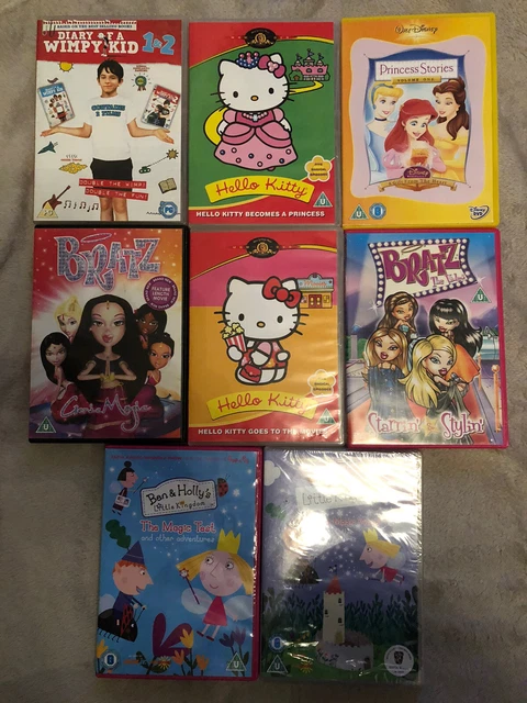 CHILDRENS ANIMATED DVD Bundle Hello Kitty, Bratz, Ben & Holly Etc (D2 ...