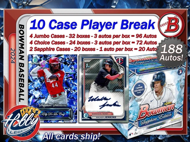 MIKE TROUT LAA 2024 BOWMAN + étui saphir 10 (boîte 76) pause joueur EUR ...