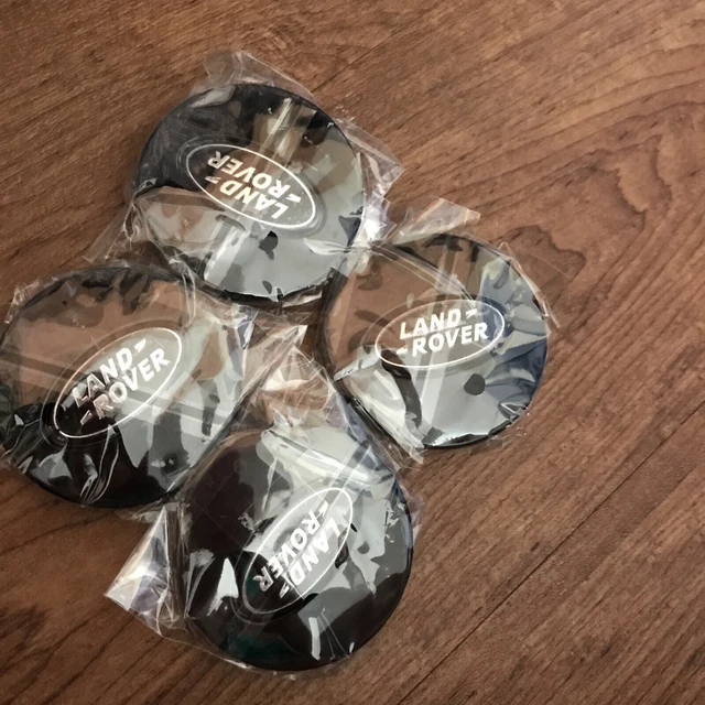 LAND ROVER WHEEL Centre Cap black And Chrome 63mm X4 £18.99 - PicClick UK