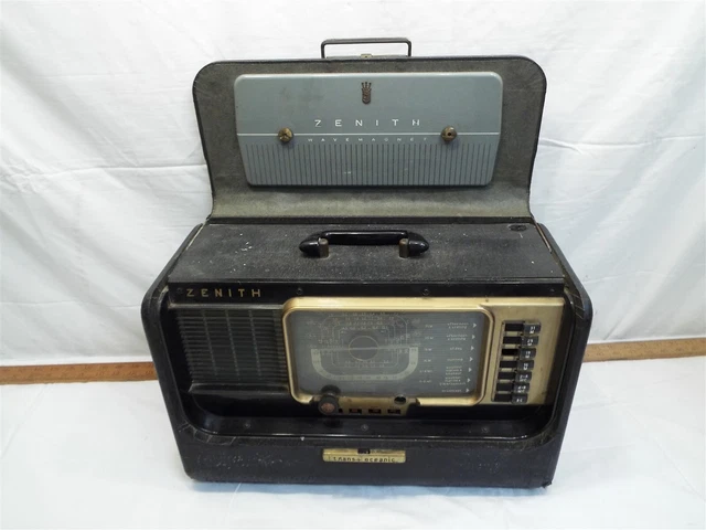 ZENITH TRANSOCEANIC H40 Shortwave/AM Radio Trans-Oceanic Wave-Magnet ...