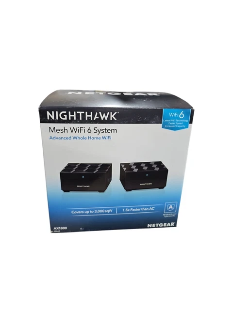 NETGEAR NIGHTHAWK ADVANCED Whole Home Mesh WiFi 6 System (MK63S ...