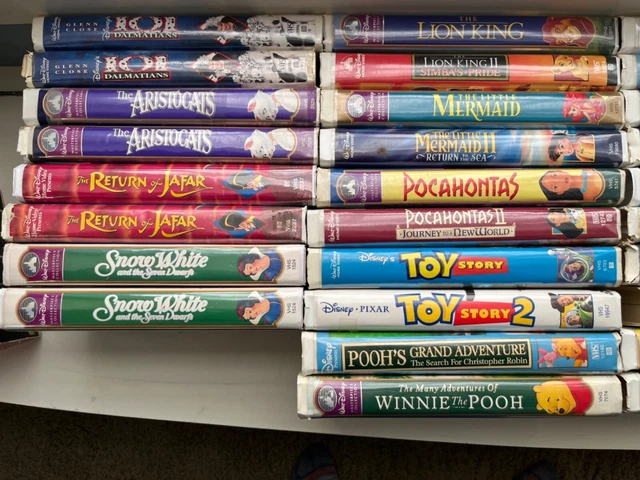 DISNEY MOVIE COLLECTION of 37 on VHS in good condition $78.69 - PicClick CA