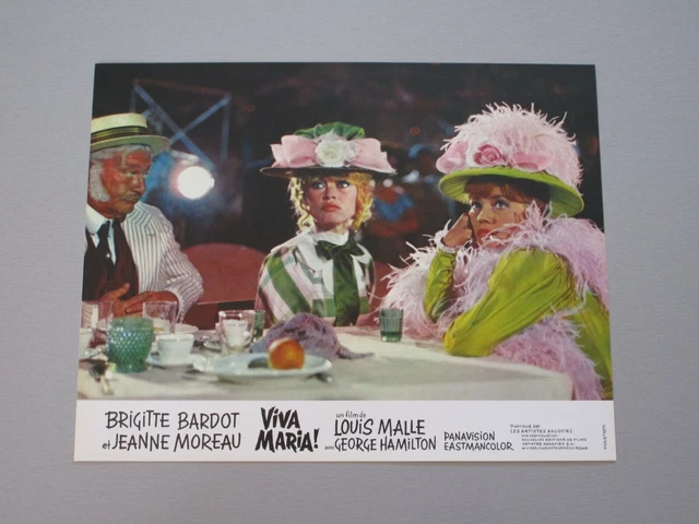 BRIGITTE BARDOT JEANNE Moreau "Viva Maria !" Louis Malle Lobby Card Lb5 ...