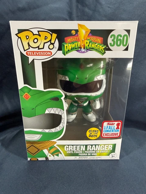 FUNKO POP TELEVISION Power Rangers #360 Green Ranger Glow in the Dark ...