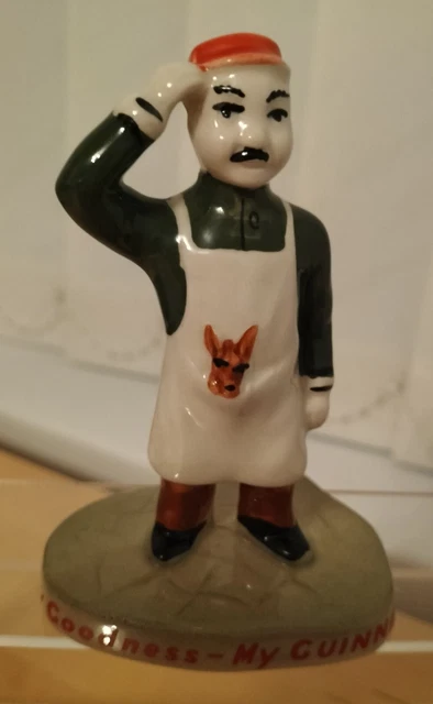 CARLTON WARE REPRODUCTION Ceramic Guinness Zoo Keeper Figure Zoo Keeper ...
