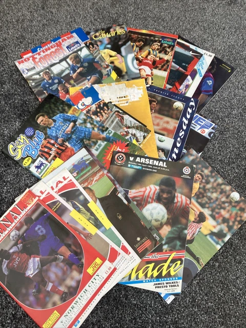 ARSENAL FOOTBALL PROGRAMMES Bundle 1990s £15.00 - PicClick UK