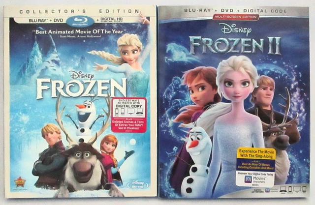 FROZEN 2 BLU-RAY Lot Part 1 Collectors Edition No DVD & 2 Multi Both W ...