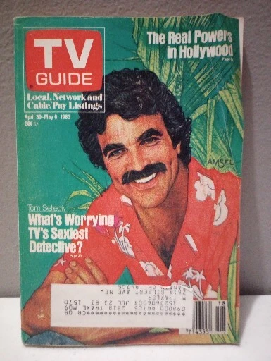 1983 TV GUIDE April 30 - Tom Selleck Magnum PI; Carol Kane - Taxi; At Ease £6.31 - PicClick UK