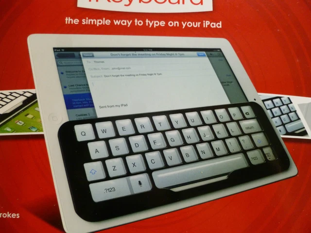 XTEK I KEYBOARD Slim Light Elegant Touchtyping Keypad For Ipad New £6. ...